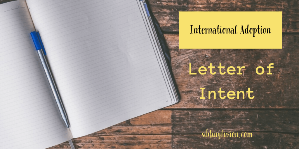 Example Letter of Intent for Adoption | Sibling Fusion